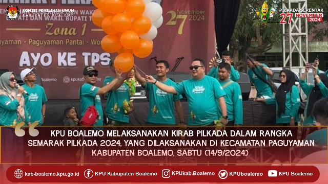 KPU Boalemo Gelar Semarak Pilkada 2024 di Zona 1